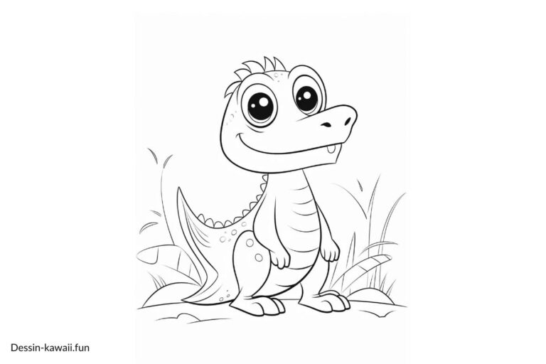 Dessin Kawaii | Personnage Mignon Chibi | Coloriage GRATUIT