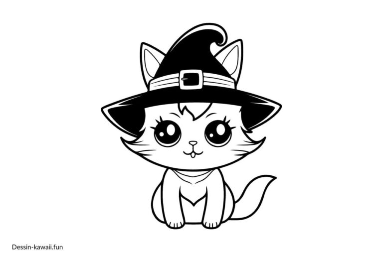 Dessin Kawaii | Personnage Mignon Chibi | Coloriage GRATUIT