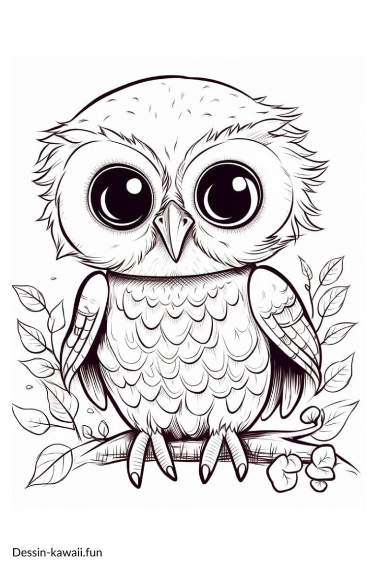 Dessin Kawaii | Personnage Mignon Chibi | Coloriage GRATUIT