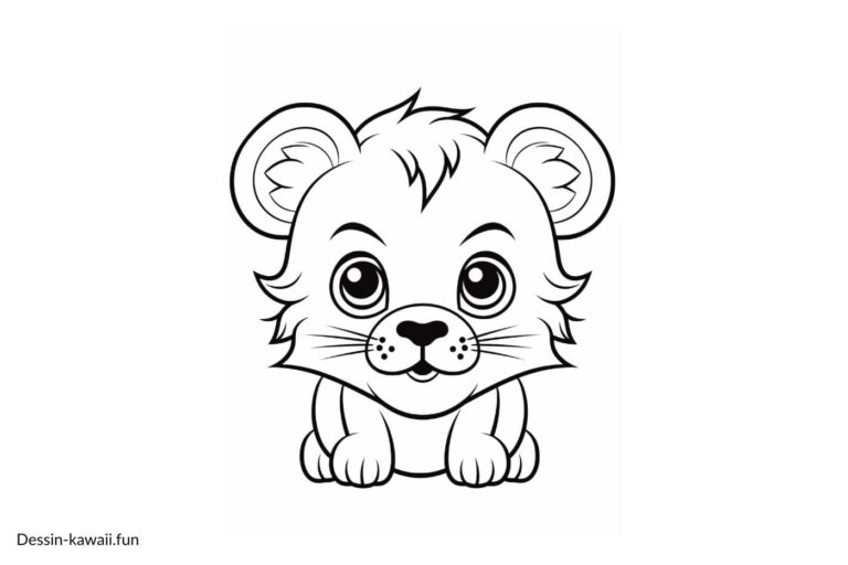Dessin Kawaii | Personnage Mignon Chibi | Coloriage GRATUIT