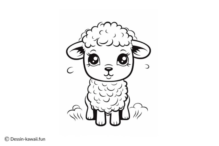 Dessin Kawaii | Personnage Mignon Chibi | Coloriage GRATUIT