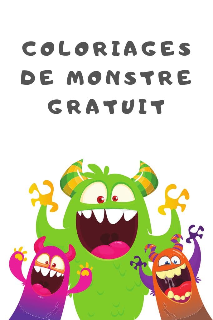 Coloriage Monstre | 100 Dessins GRATUIT à imprimer et à Colorier