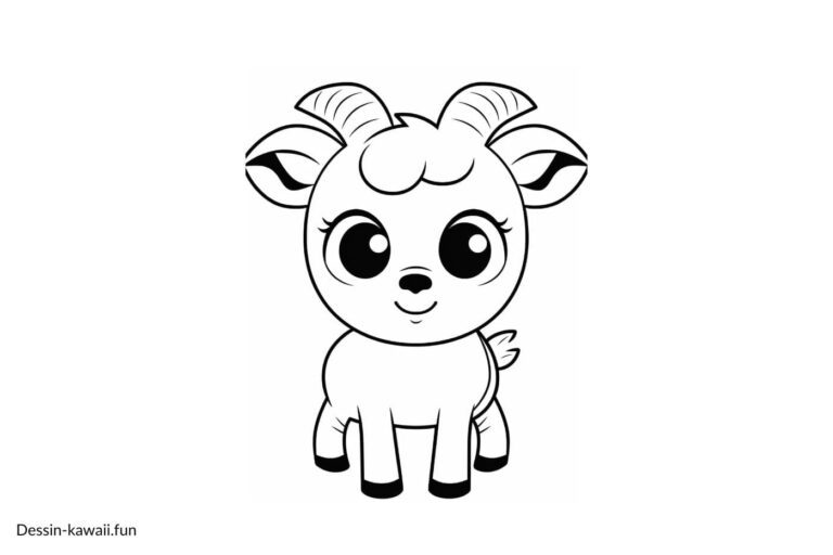 Dessin Kawaii | Personnage Mignon Chibi | Coloriage GRATUIT