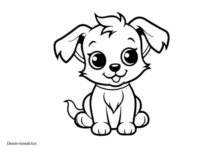 Dessin Kawaii | Personnage Mignon Chibi | Coloriage GRATUIT