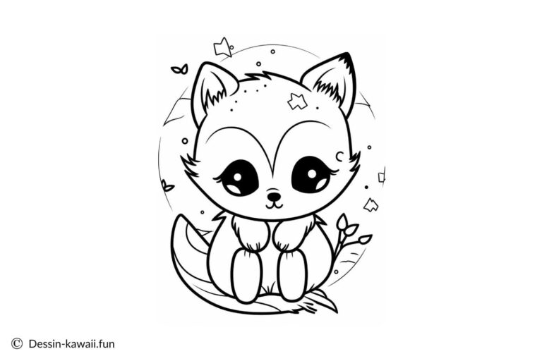 Dessin Kawaii | Personnage Mignon Chibi | Coloriage GRATUIT