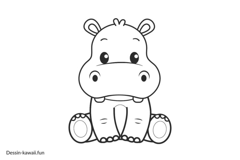 Dessin Kawaii | Personnage Mignon Chibi | Coloriage GRATUIT
