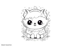 Dessin Kawaii | Personnage Mignon Chibi | Coloriage GRATUIT