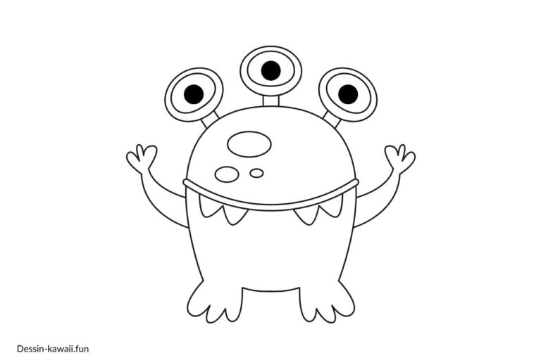 Coloriage Monstre | 100 Dessins GRATUIT à imprimer