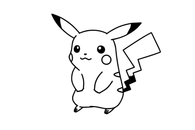 Coloriage Pikachu | Dessin Pokémon Pikachu GRATUIT