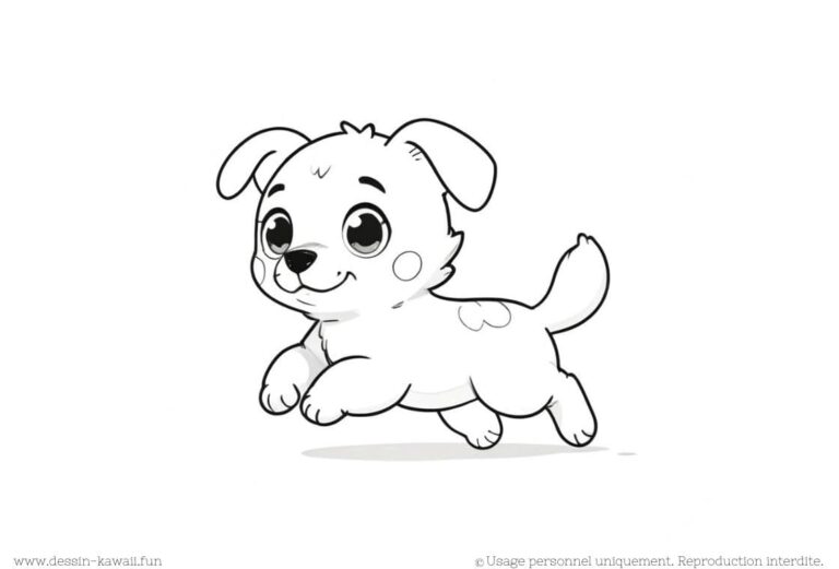 Chiot Dessin De Chien à Imprimer | Chtoby Pomnili