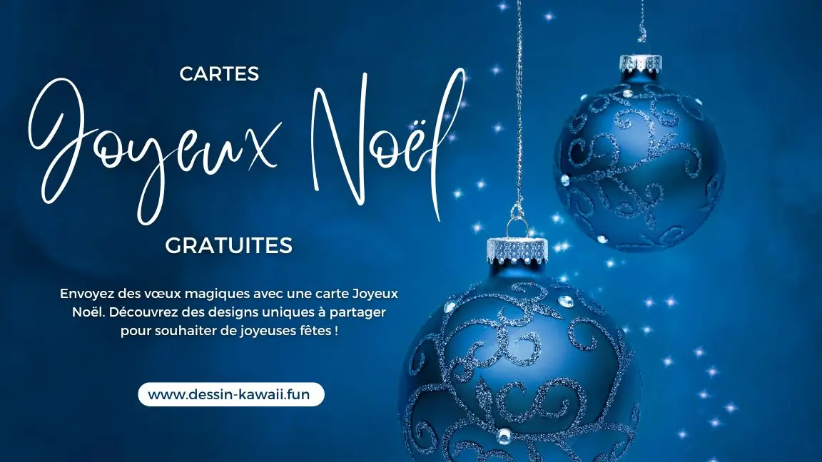 Carte Joyeux Noël 2024 GRATUITE, Vœux 25 décembre 🎅