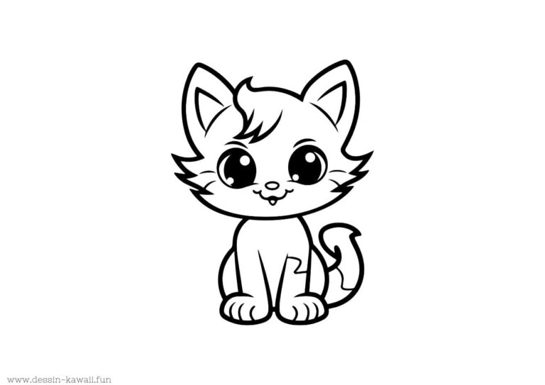 Coloriage Chat | Dessins de Chatons GRATUIT à imprimer