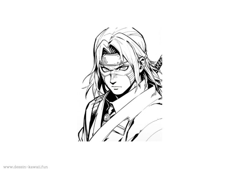 Coloriage Manga - Dessin Shonen à Imprimer Gratuitement