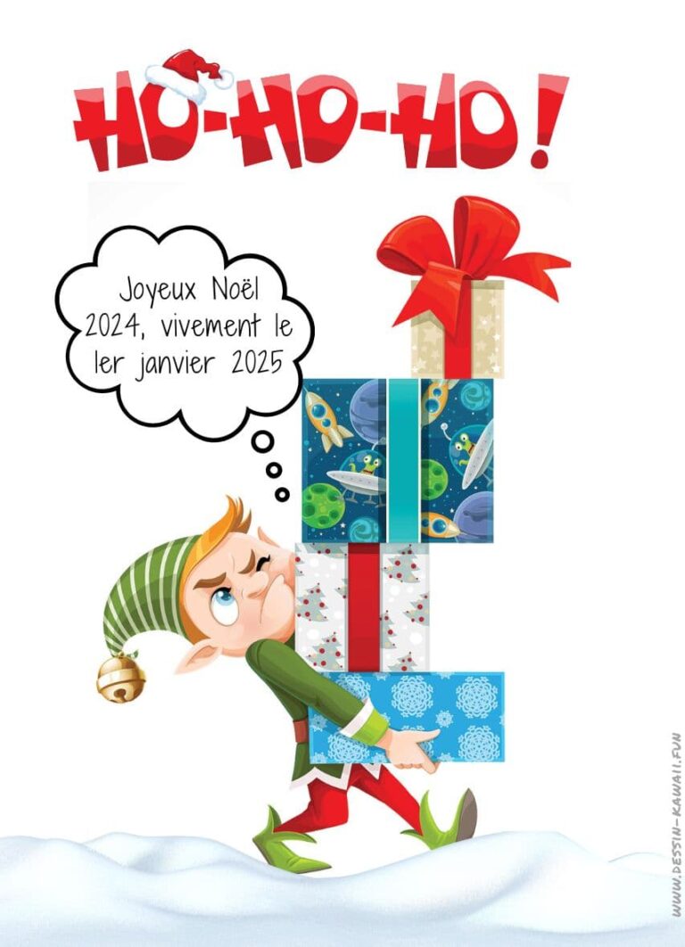 Carte Joyeux Noël 2024 GRATUITE, Vœux 25 décembre 🎅