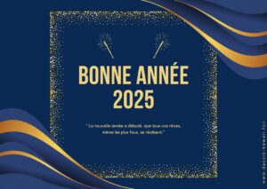 Carte Bonne Année 2025 GRATUITE souhaiter Nouvel An