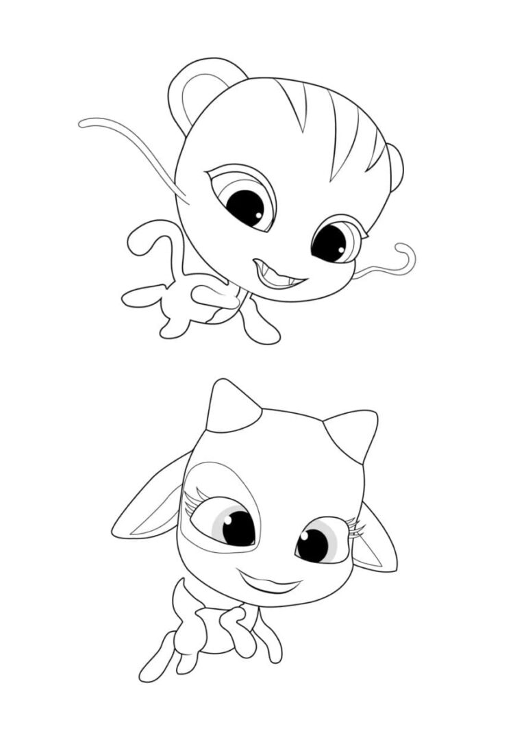 Coloriage Miraculous GRATUIT à imprimer PDF, Ladybug