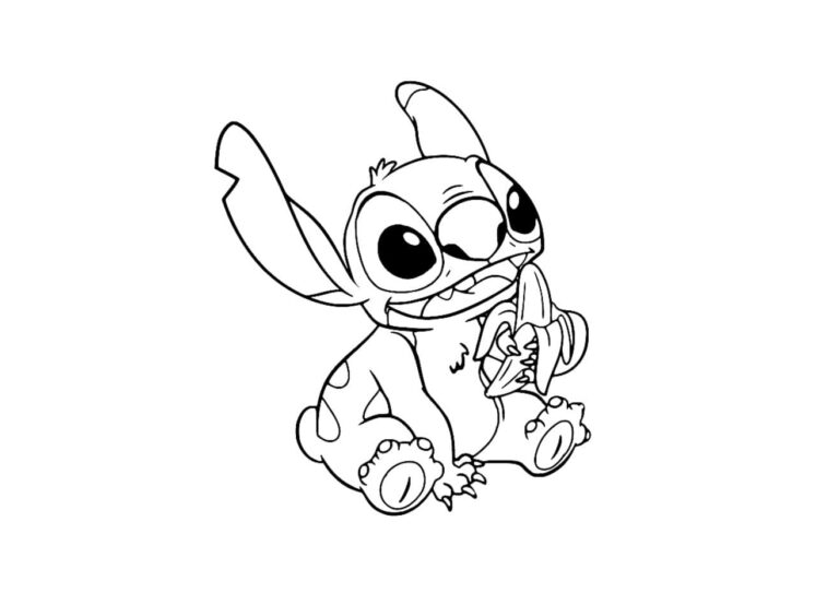 Dessin De Stitch En Couleur A Imprimer | Chtoby Pomnili