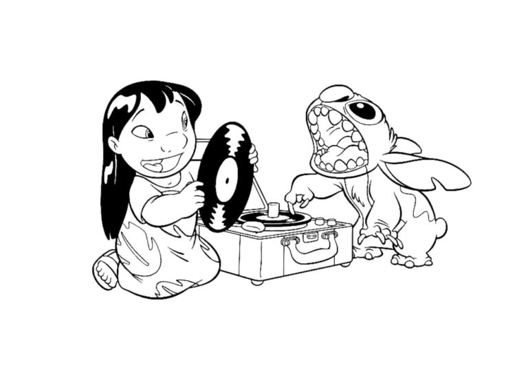 Dessin De Stitch En Couleur A Imprimer | Chtoby Pomnili