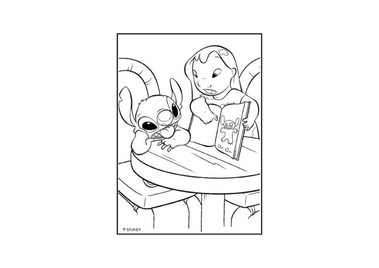 Dessin De Stitch En Couleur A Imprimer | Chtoby Pomnili