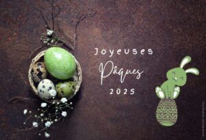 Carte Joyeuses Pâques 2025, Modèles de Vœux GRATUIT 🐇
