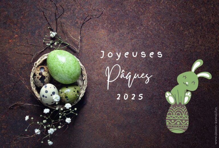 Carte Joyeuses Pâques 2025, Modèles de Vœux GRATUIT 🐇