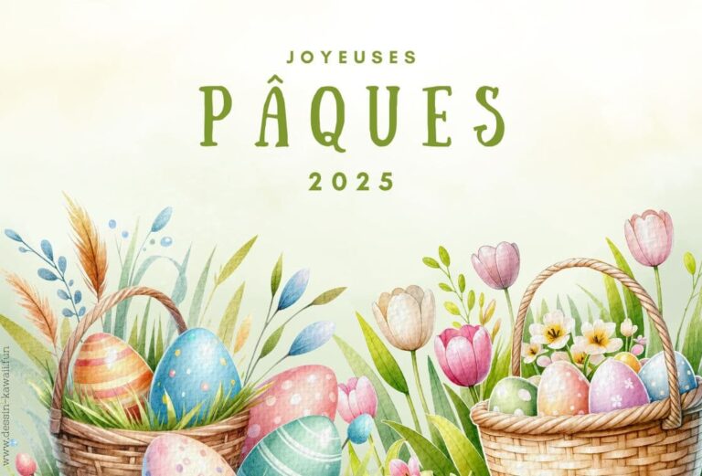 Carte Joyeuses Pâques 2025, Modèles de Vœux GRATUIT 🐇