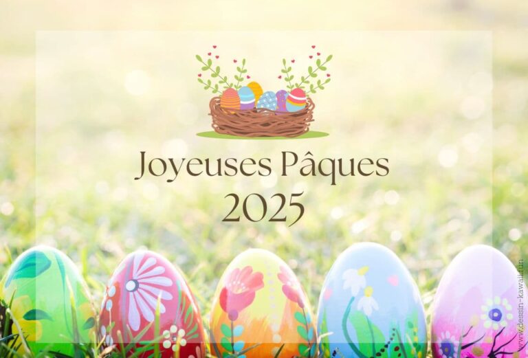 Carte Joyeuses Pâques 2025, Modèles de Vœux GRATUIT 🐇