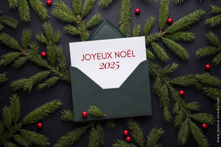 Carte Joyeux Noël 2025 GRATUITE, Vœux 25 décembre 🎅