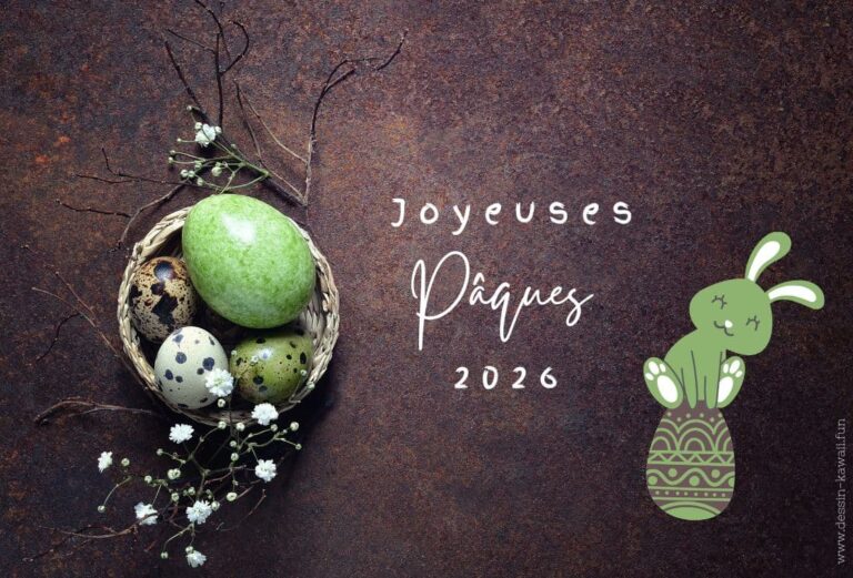 Carte Joyeuses Pâques 2026, Modèles de Vœux GRATUIT 🐇